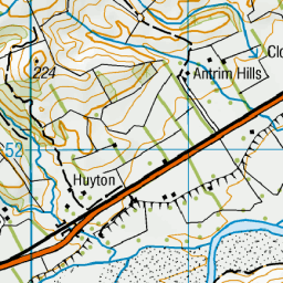 Huyton, Canterbury - NZ Topo Map