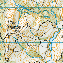 The Humps, Canterbury - NZ Topo Map