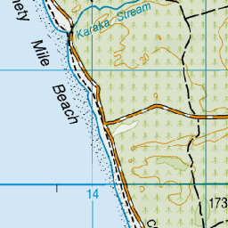 Karaka Stream, Northland - NZ Topo Map