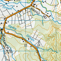 Wainui Junction, Northland - NZ Topo Map