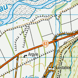 Argyle Substation, Marlborough - NZ Topo Map