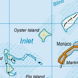 Saxton Island, Nelson - NZ Topo Map
