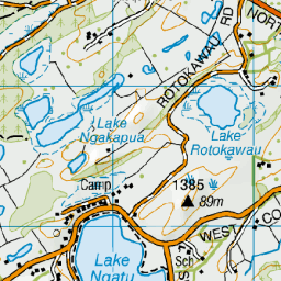 Lake Rotokawau, Northland - NZ Topo Map