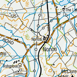 Nonoti, Canterbury - NZ Topo Map