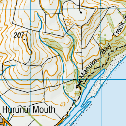Hurunui Mouth, Canterbury - NZ Topo Map
