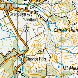 Cheviot Hills, Canterbury - NZ Topo Map