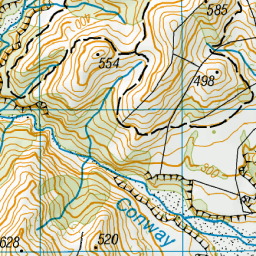 Conway River, Canterbury - NZ Topo Map