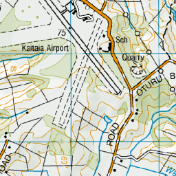 Kaitaia Aerodrome, Northland - NZ Topo Map