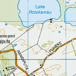 Lake Rotokawau, Northland - NZ Topo Map