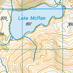 Lake McRae, Marlborough - NZ Topo Map