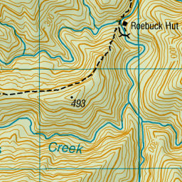 Roebuck Hut, Marlborough - NZ Topo Map