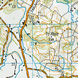 Te Rore, Northland - NZ Topo Map
