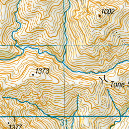 Tone Saddle, Marlborough - NZ Topo Map