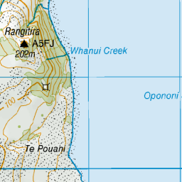 Te Pouahi, Northland - NZ Topo Map