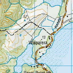 Rangi Point, Northland - NZ Topo Map