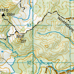 Bluff, Northland - NZ Topo Map