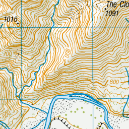 The Clock Face, Marlborough - NZ Topo Map
