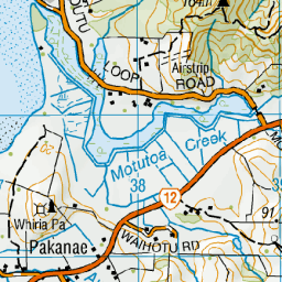 Pakanae, Northland - NZ Topo Map
