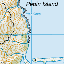 Pepin Island, Nelson - NZ Topo Map