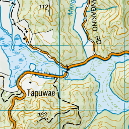 Tapuwae, Northland - NZ Topo Map