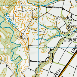 Wenlock, Canterbury - NZ Topo Map