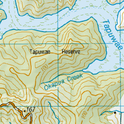 Tapuwae River, Northland - NZ Topo Map