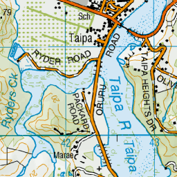 Taipa River, Northland - NZ Topo Map