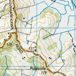Pukekohe, Northland - NZ Topo Map
