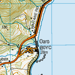 Oaro, Canterbury - NZ Topo Map