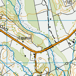 Tapanui, Canterbury - NZ Topo Map