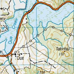 Oue, Northland - NZ Topo Map