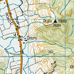 Oruru, Northland - NZ Topo Map