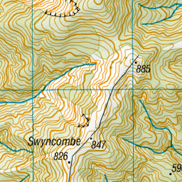 Swyncombe, Canterbury - NZ Topo Map