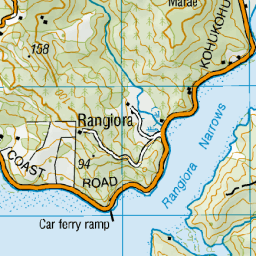 Rangiora, Northland - NZ Topo Map