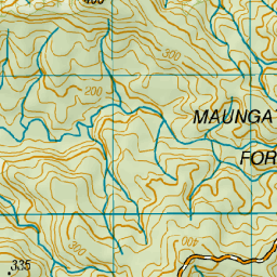 MAUNGATANIWHA FOREST, Northland - NZ Topo Map
