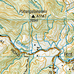 Waikainga Stream, Northland - NZ Topo Map