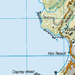 Hihi Beach, Northland - NZ Topo Map