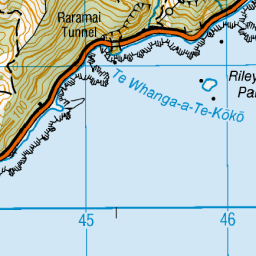 Rileys Lookout (Panau Island), Canterbury - NZ Topo Map