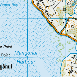 Mangonui Harbour, Northland - NZ Topo Map