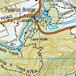 Pelorus Bridge, Marlborough - NZ Topo Map
