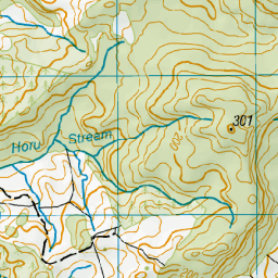 Te Horu Stream, Northland - NZ Topo Map