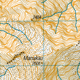 Manakau, Canterbury - NZ Topo Map