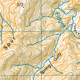 Spring Gully, Canterbury - NZ Topo Map