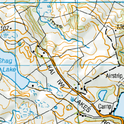 Shag Lake, Northland - NZ Topo Map