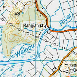 Rangiahua, Northland - NZ Topo Map