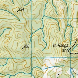 Te Ranga, Northland - NZ Topo Map