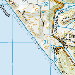 Ripiro Beach, Northland - NZ Topo Map