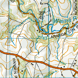 Waima River, Northland - NZ Topo Map