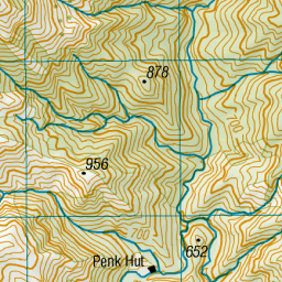 Penk Hut, Marlborough - NZ Topo Map