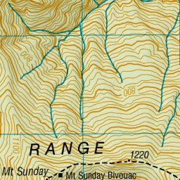 Mount Sunday, Marlborough - NZ Topo Map
